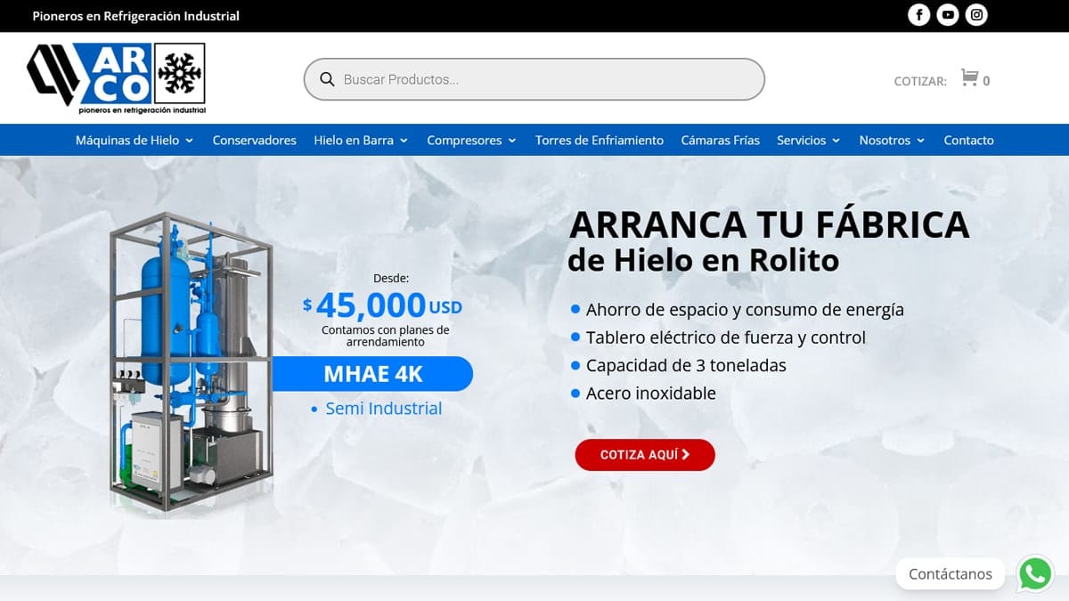 Hielo Archivos - Máquinas de Hielo - Grupo ARCO : Fábrica de Hielo Industrial : Máquina de Hielo ...